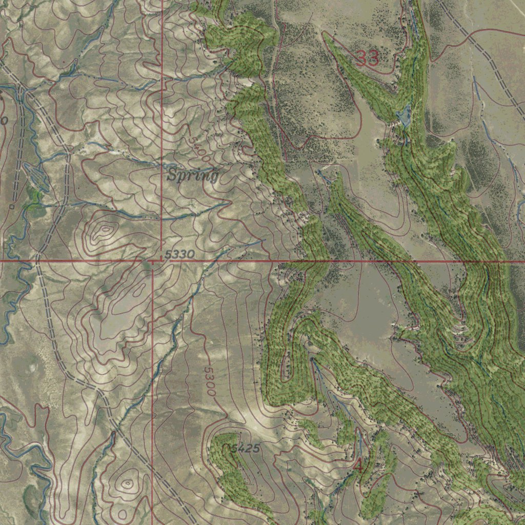MT-HAYMAKER RANCH SW: GeoChange 1971-2013 Map by Western Michigan ...