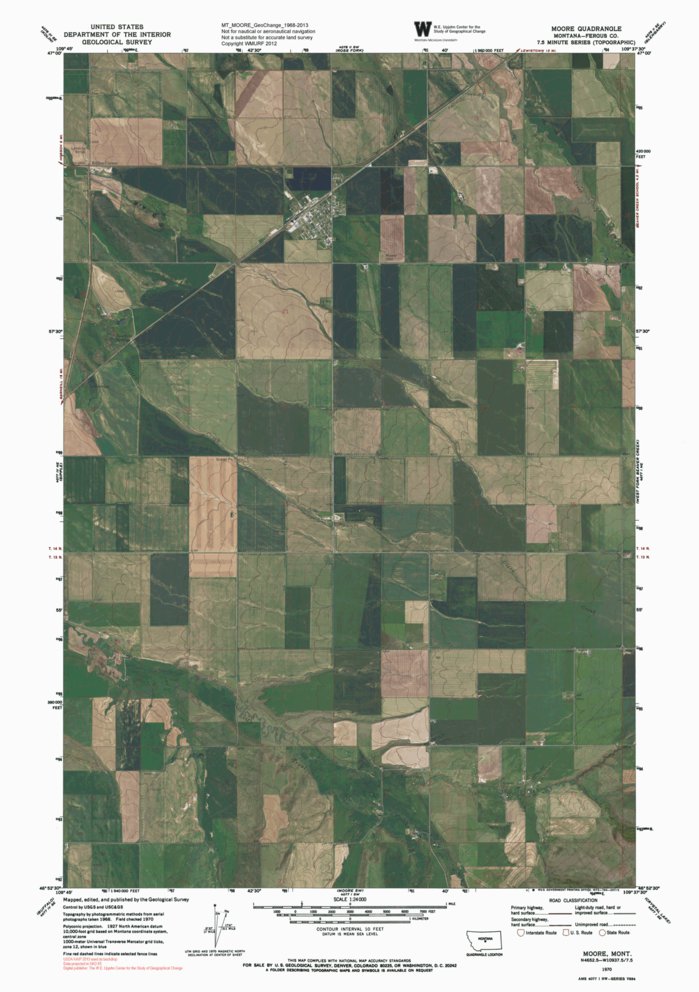 MT-MOORE: GeoChange 1968-2013 Map by Western Michigan University ...