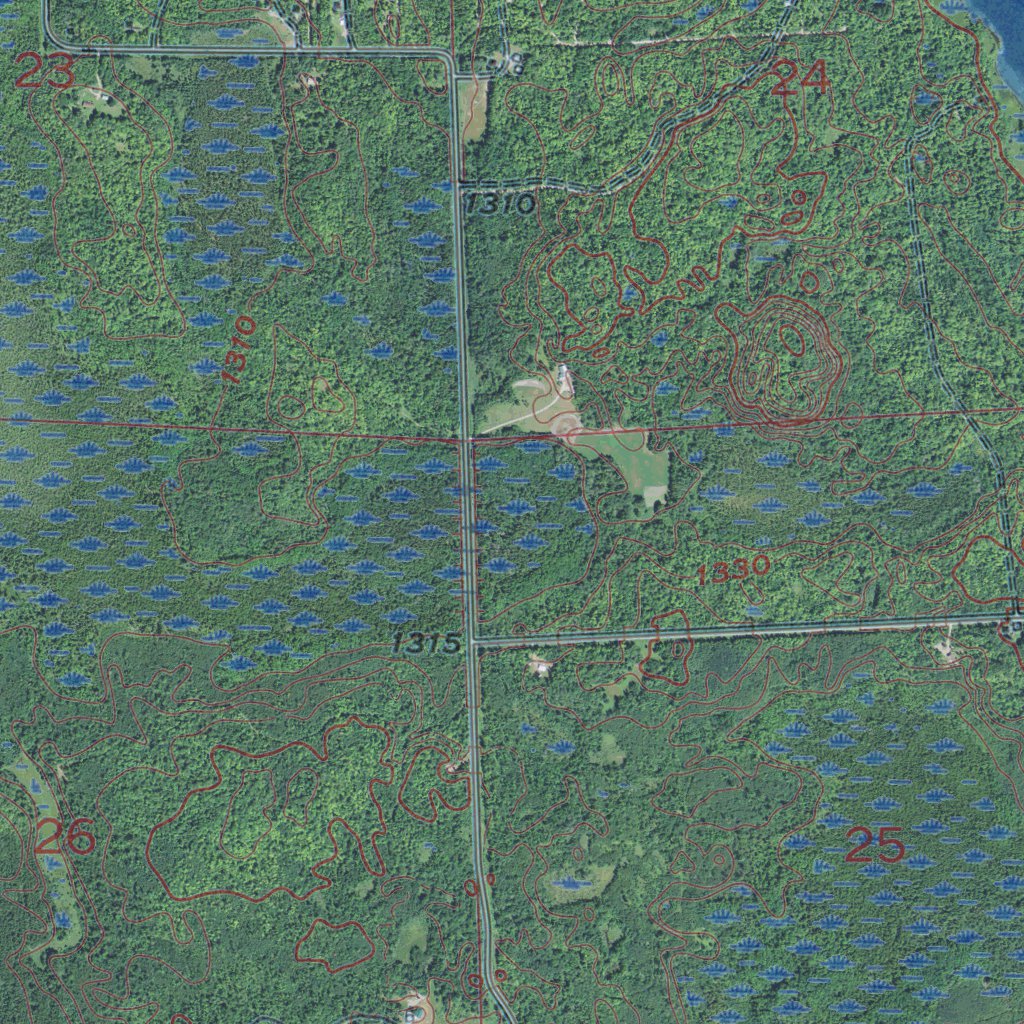 MN-TOWN LINE LAKE: GeoChange 1969-2013 Map by Western Michigan ...