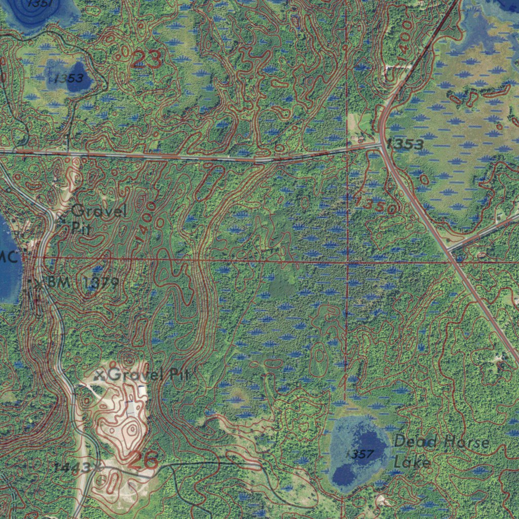 MN-WABANA LAKE: GeoChange 1969-2013 Map by Western Michigan University ...