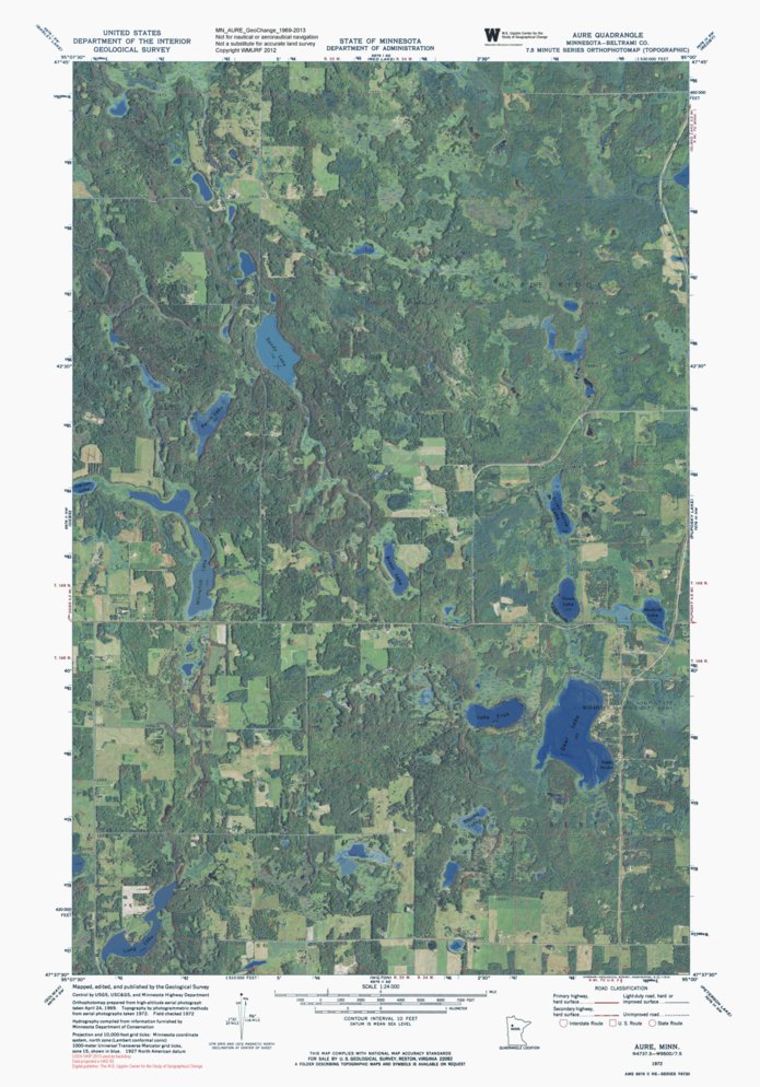 MN-AURE: GeoChange 1969-2013 Map by Western Michigan University ...