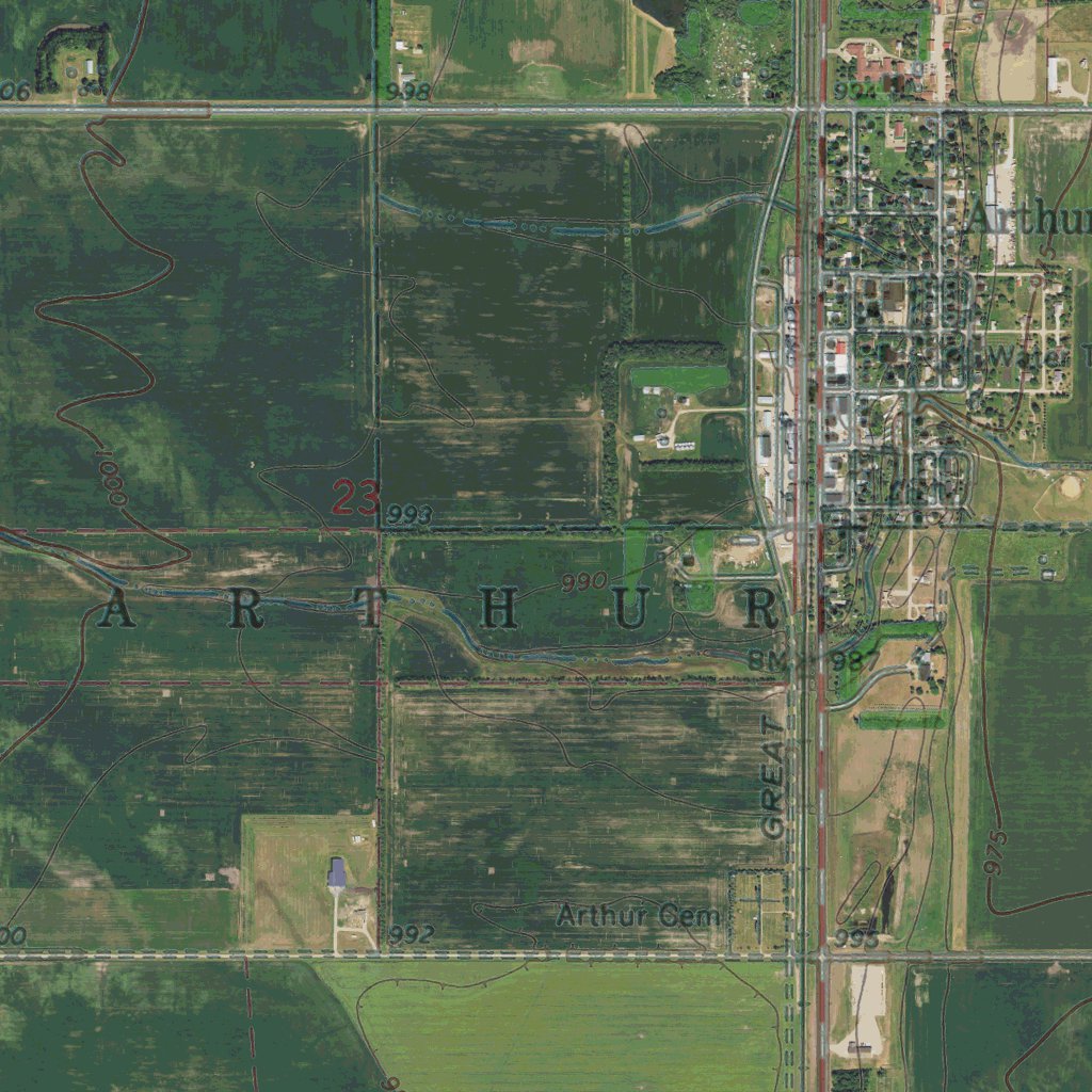 ND-ARTHUR: GeoChange 1964-2014 Map by Western Michigan University ...