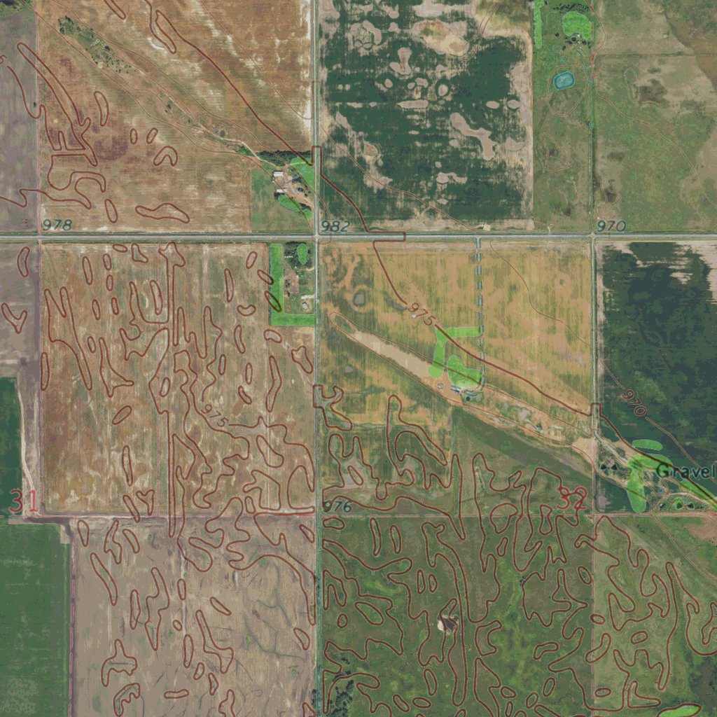 ND-BUXTON SW: GeoChange 1965-2014 Map by Western Michigan University ...