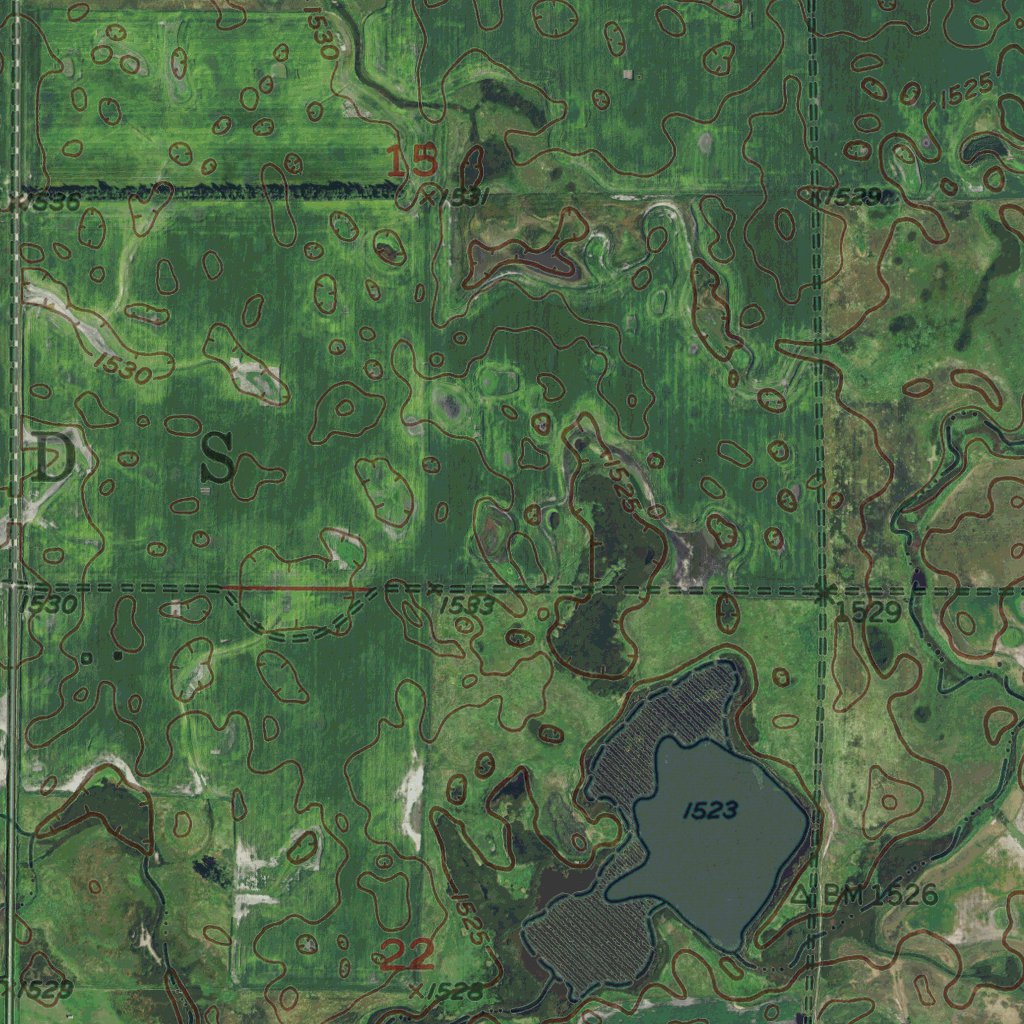ND-BORDULAC SW: GeoChange 1948-2014 Map by Western Michigan University ...