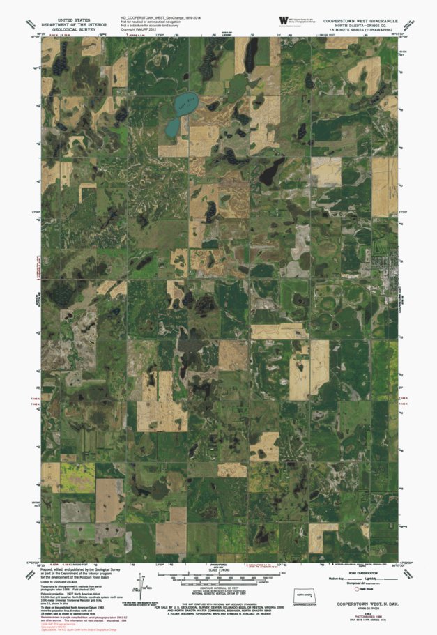 ND-COOPERSTOWN WEST: GeoChange 1959-2014 Map by Western Michigan ...