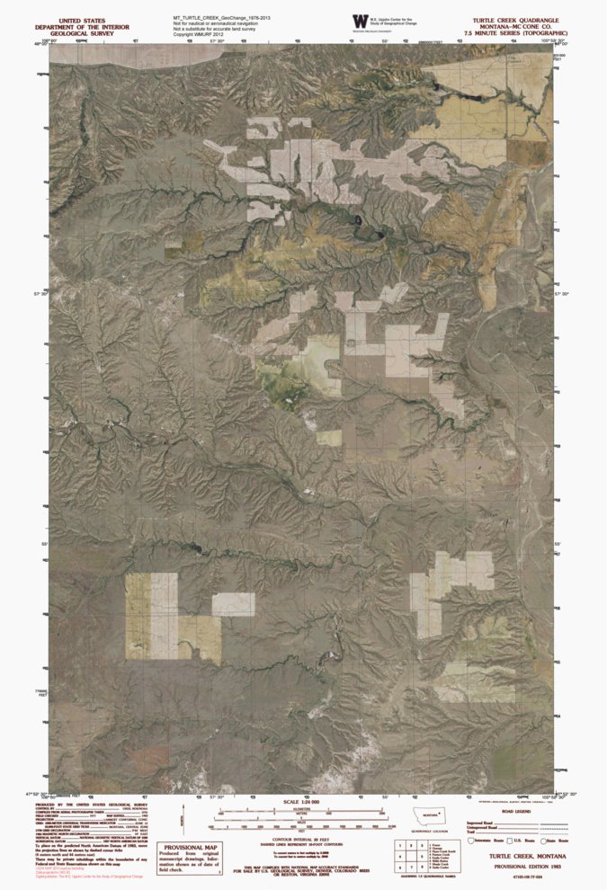 MT-TURTLE CREEK: GeoChange 1976-2013 Map by Western Michigan University ...