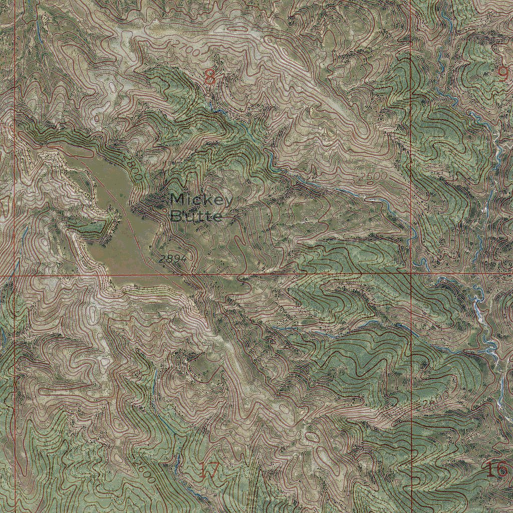 MT-MICKEY BUTTE: GeoChange 1964-2013 Map by Western Michigan University ...