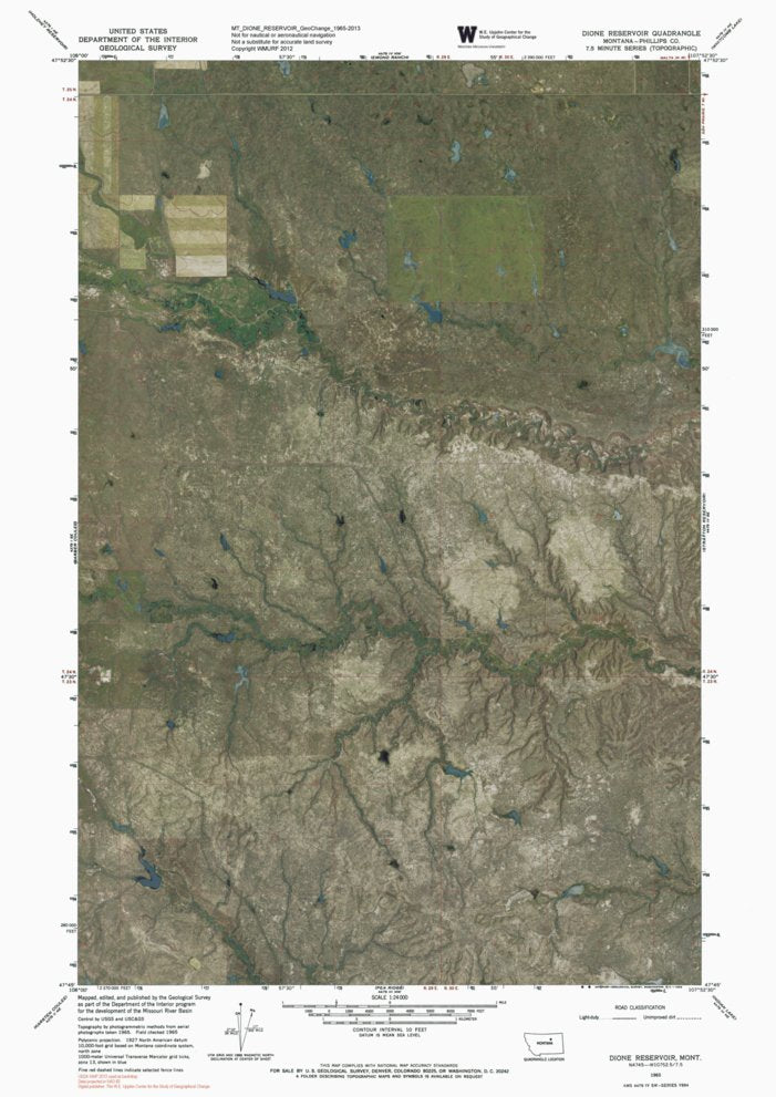 MT-DIONE RESERVOIR: GeoChange 1965-2013 Map by Western Michigan ...