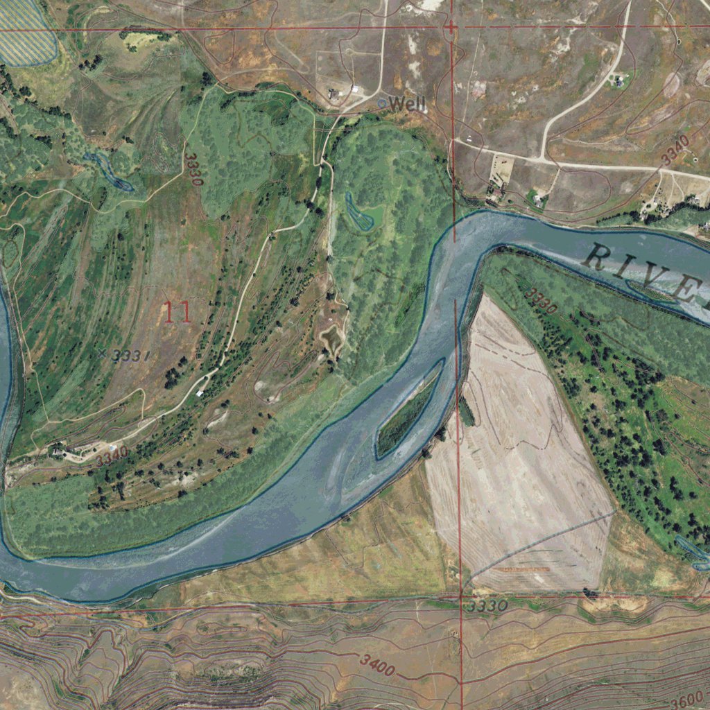 MT-ANTELOPE BUTTE: GeoChange 1964-2013 Map by Western Michigan ...