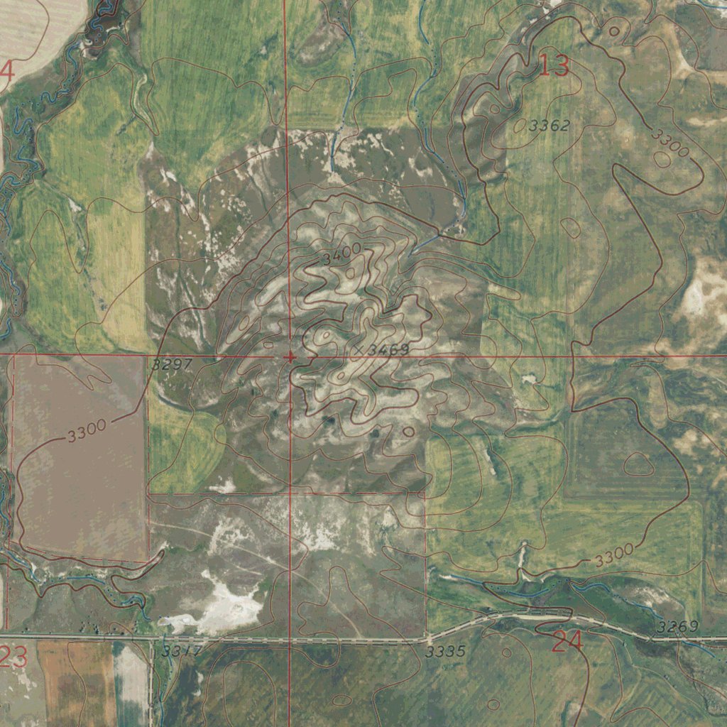 MT-SHONKIN NW: GeoChange 1971-2013 Map by Western Michigan University ...