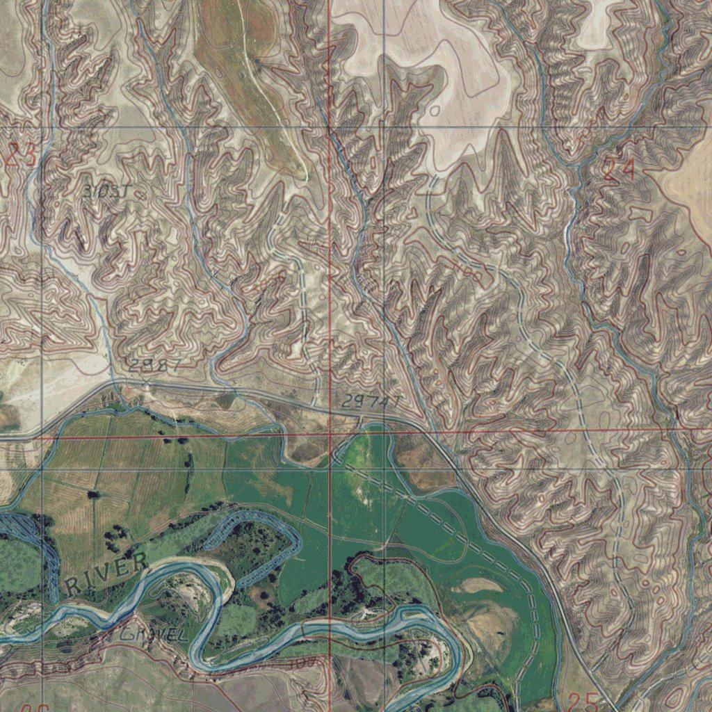 MT-DENT BRIDGE NE: GeoChange 1982-2013 Map by Western Michigan ...