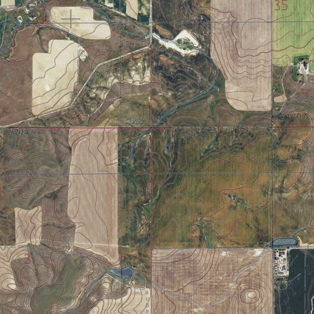 MT-TIMBER COULEE SOUTH: GeoChange 1982-2013 Map by Western Michigan ...