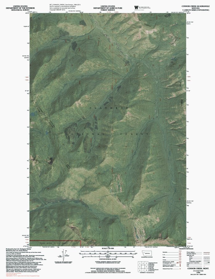 MT-CONNOR CREEK: GeoChange 1964-2013 Map by Western Michigan University ...
