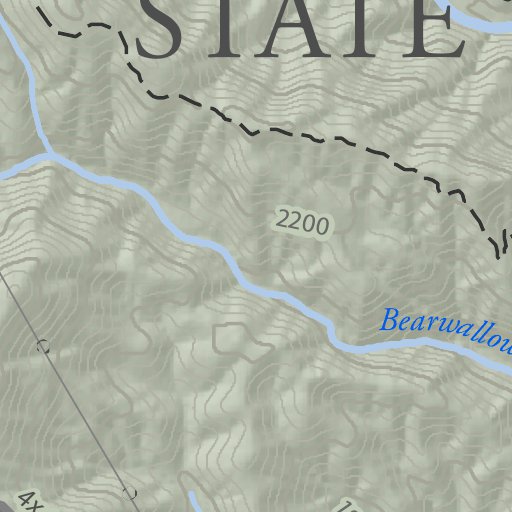 Gorges State Park Map by Pisgah Map Company, LLC | Avenza Maps