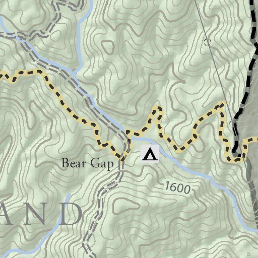 Gorges State Park Map by Pisgah Map Company, LLC | Avenza Maps