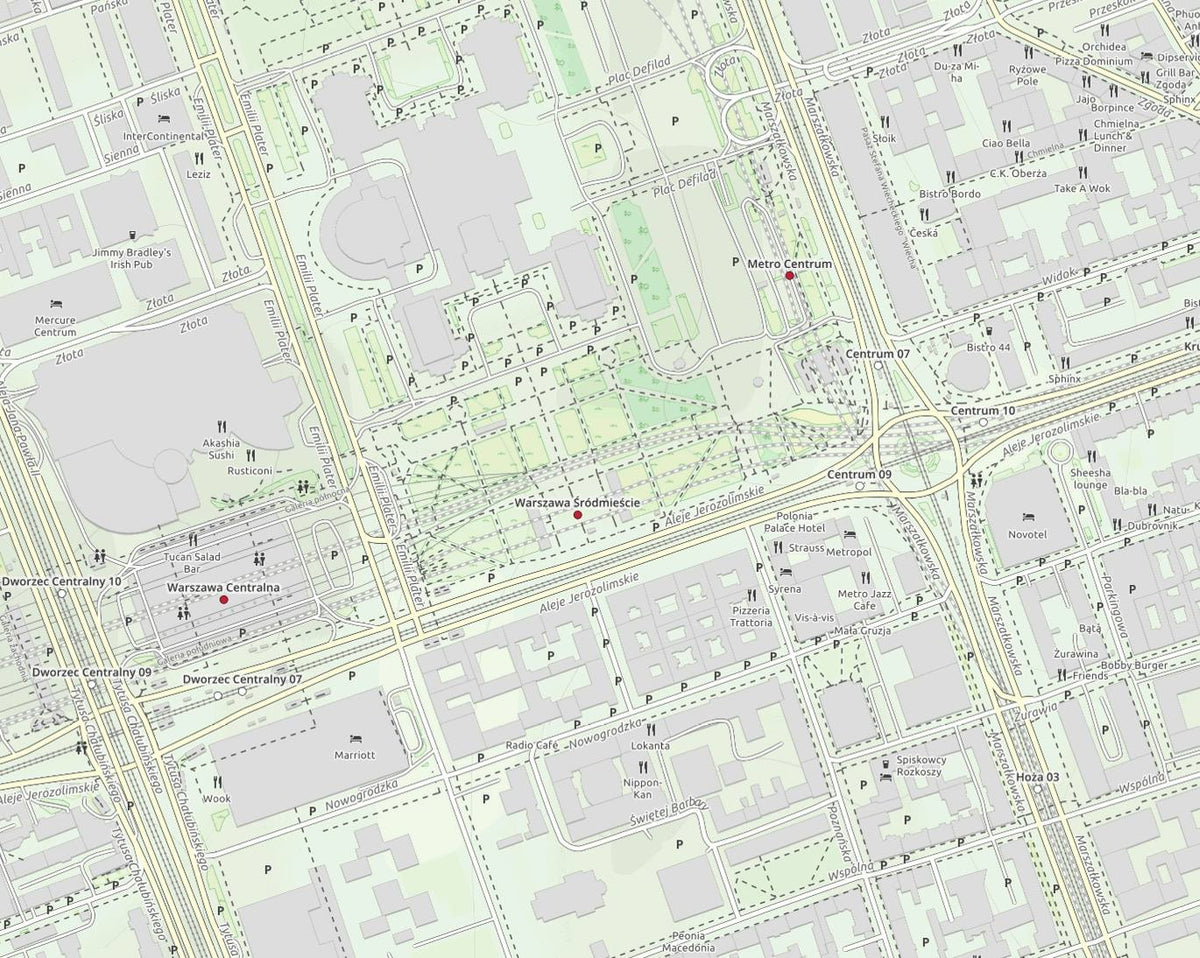 Warsaw Tourist Street Map by Paul Johnson - Offline Maps | Avenza Maps