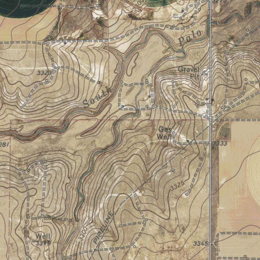 TX-POLLARD CREEK NE: GeoChange 1973-2012 Map by Western Michigan ...