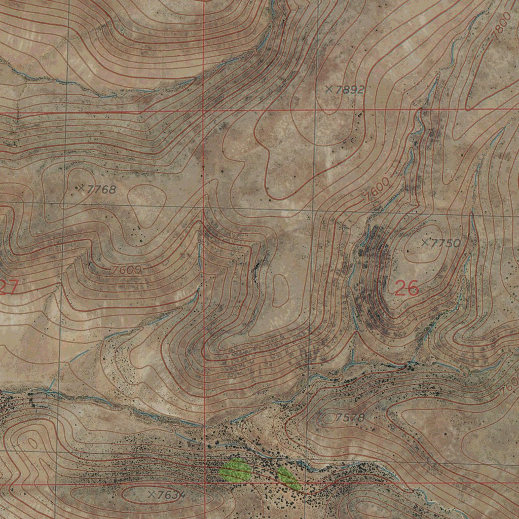 NM-SHAW MOUNTAIN: GeoChange 1973-2014 Map by Western Michigan ...