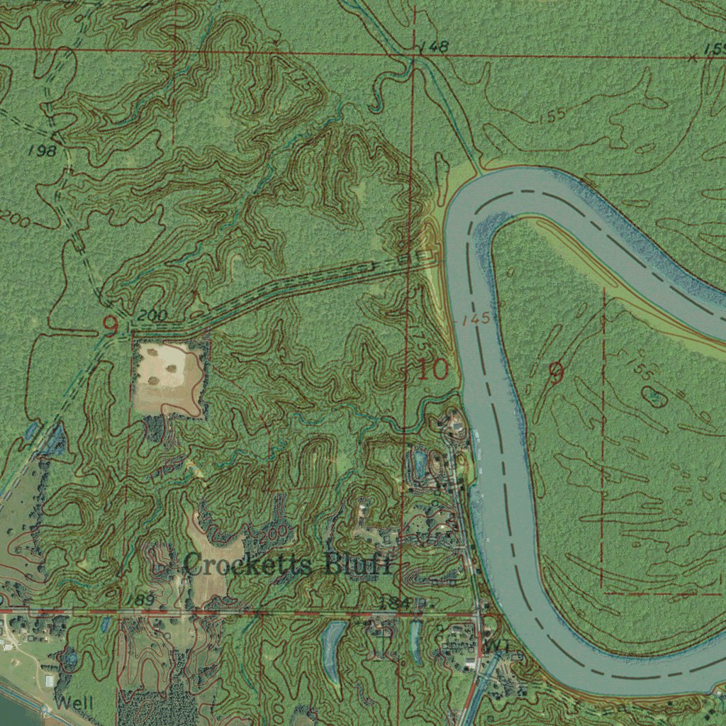 AR-CROCKETTS BLUFF: GeoChange 1964-2013 Map by Western Michigan ...