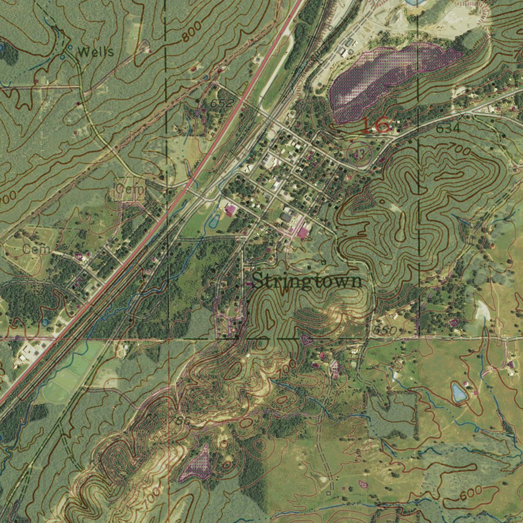OK-STRINGTOWN: GeoChange 1956-2013 Map by Western Michigan University ...