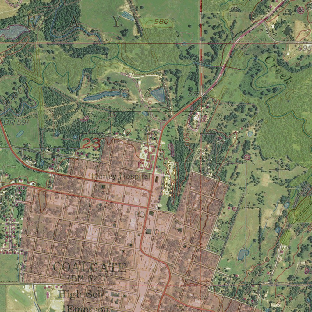 OK-COALGATE: GeoChange 1956-2013 Map by Western Michigan University ...