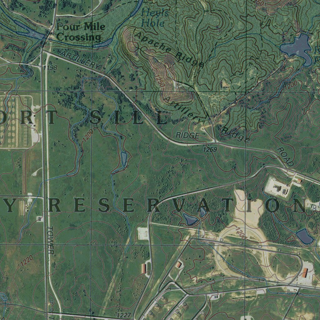 OK-FORT SILL: GeoChange 1987-2013 Map by Western Michigan University ...