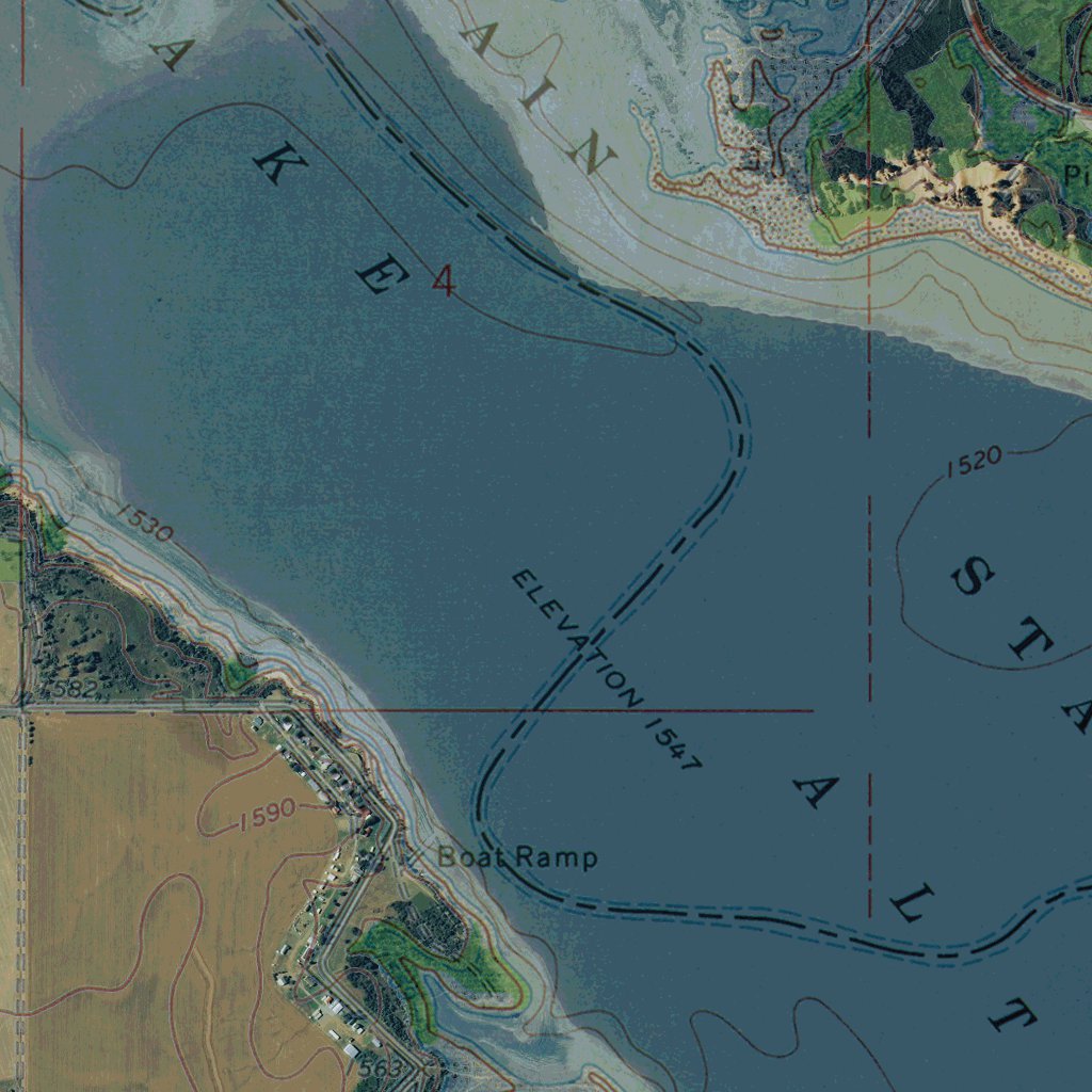 OK-LAKE ALTUS: GeoChange 1970-2013 Map by Western Michigan University ...