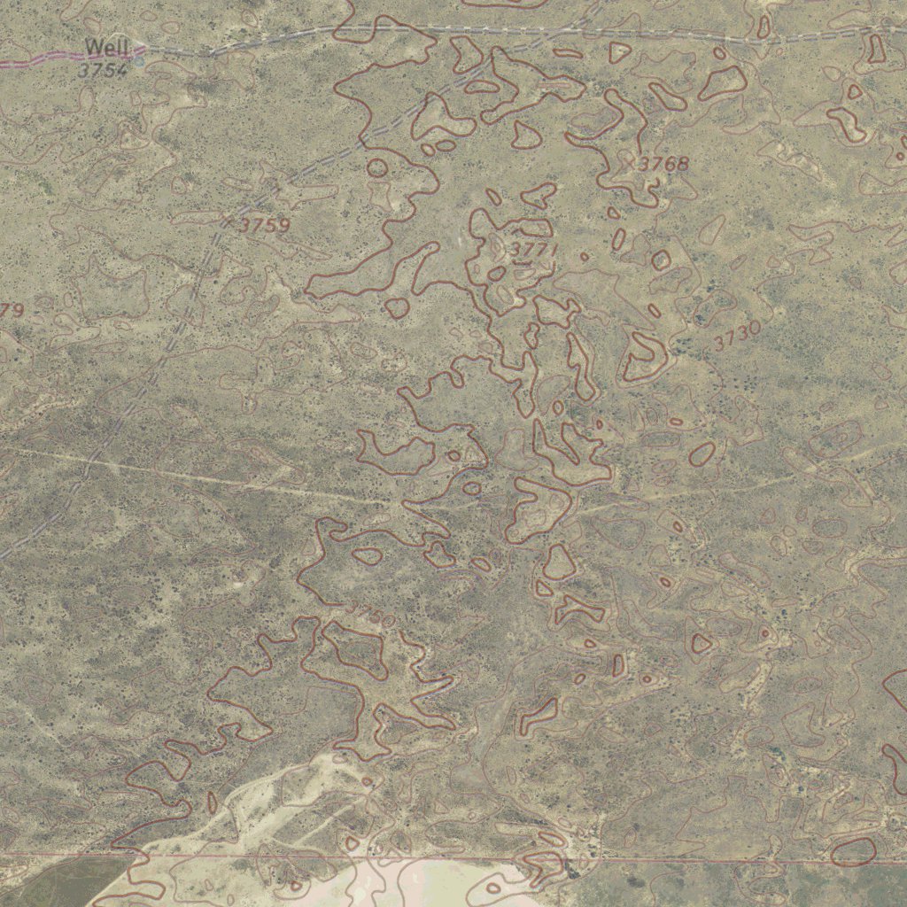 TX-MULESHOE NE: GeoChange 1962-2012 Map by Western Michigan University ...