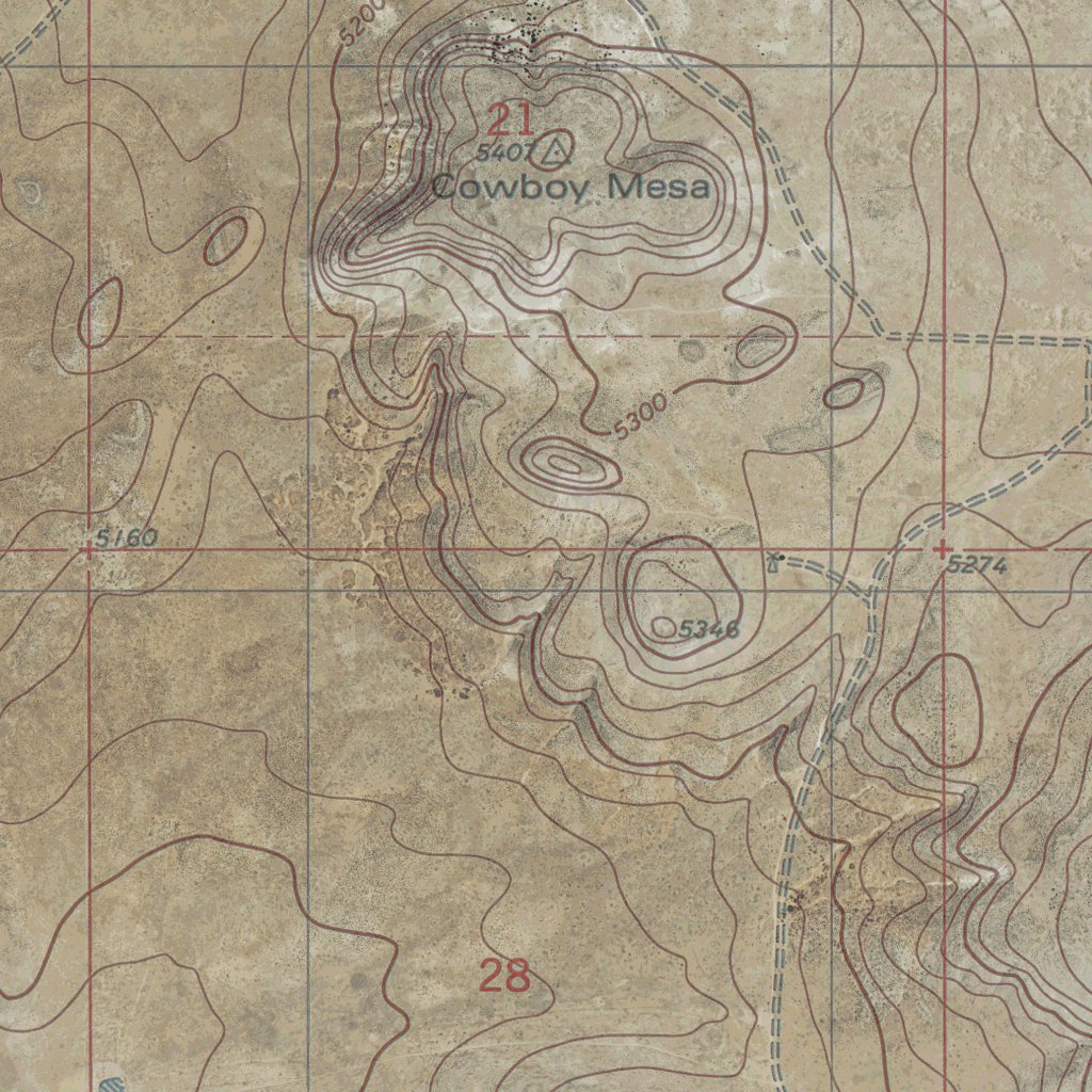 NM-COWBOY MESA: GeoChange 1973-2014 Map by Western Michigan University ...