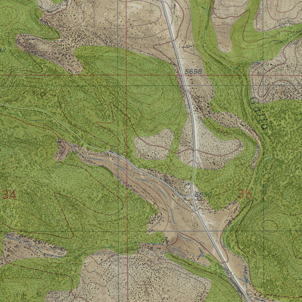NM-RED BLUFF DRAW EAST: GeoChange 1973-2014 Map by Western Michigan ...