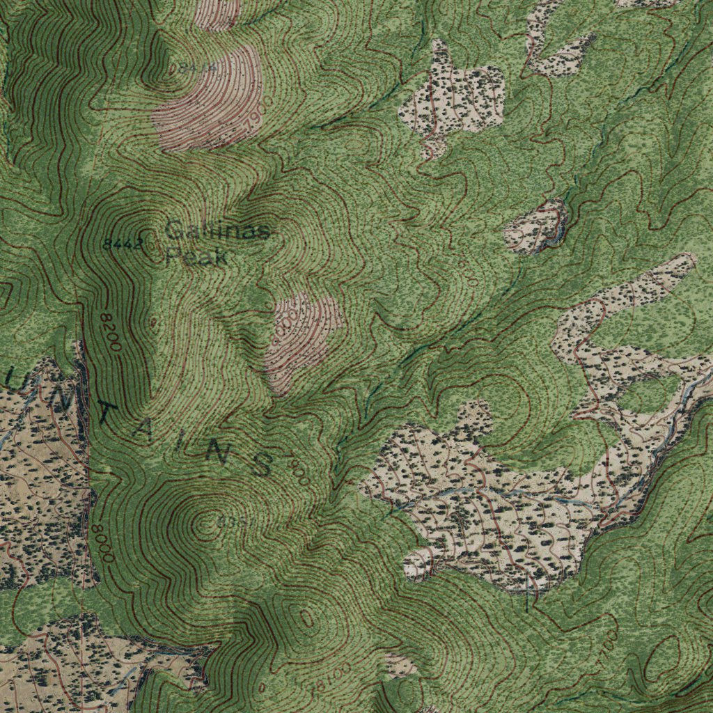 NM-GALLINAS PEAK: GeoChange 1963-2014 Map by Western Michigan ...