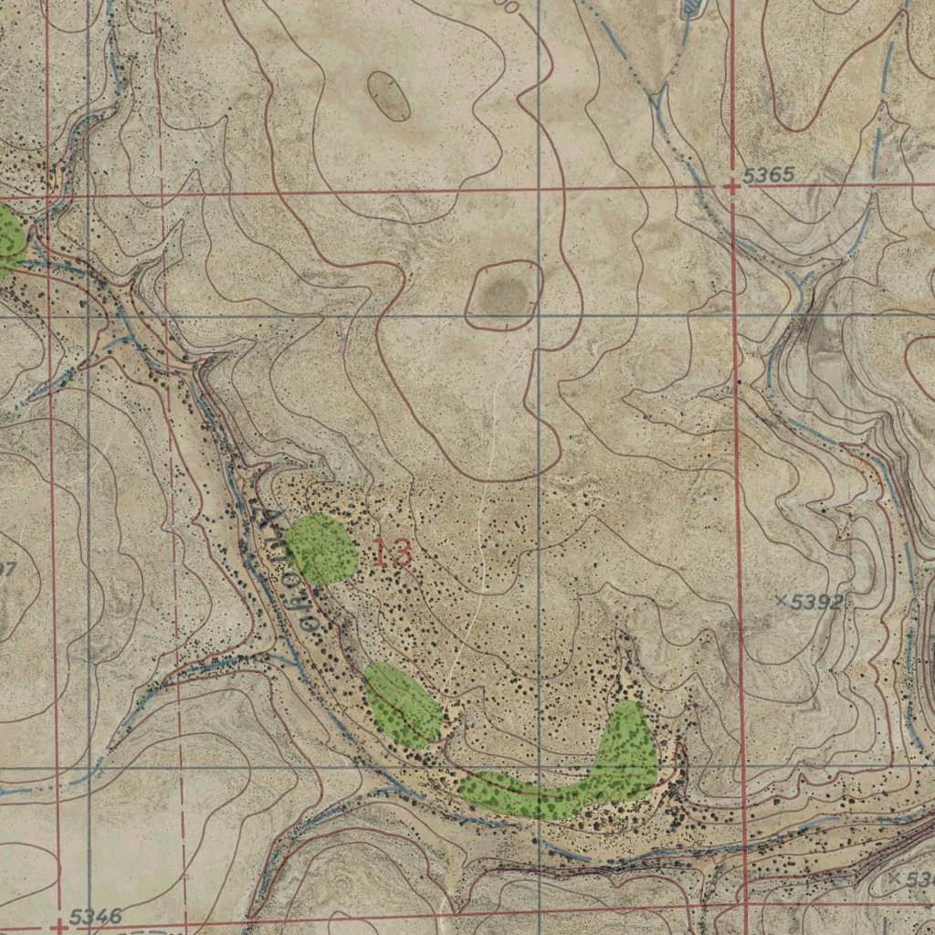 NM-COWBOY MESA SW: GeoChange 1973-2014 Map by Western Michigan ...