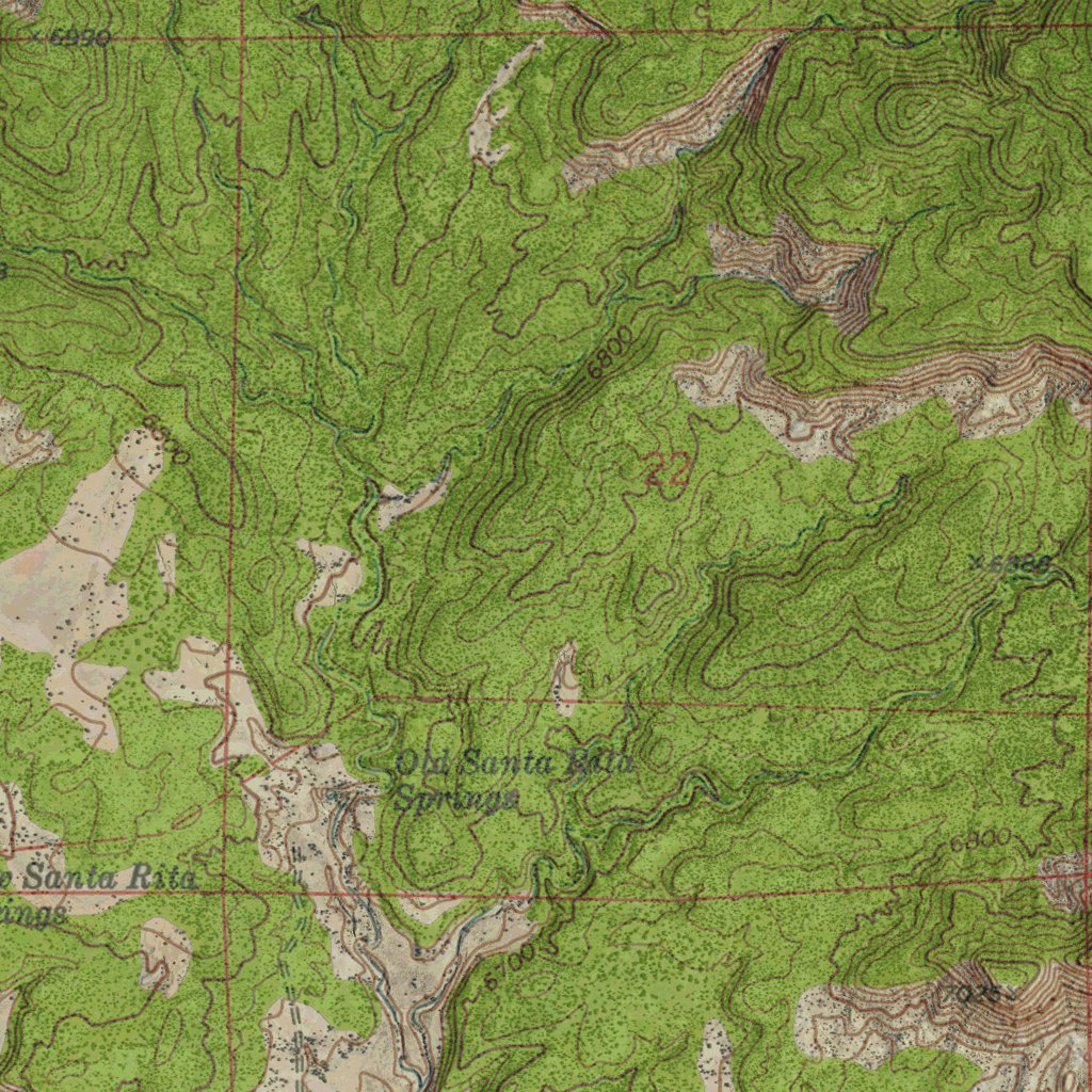 NM-FENCE LAKE SW: GeoChange 1971-2014 Map by Western Michigan ...