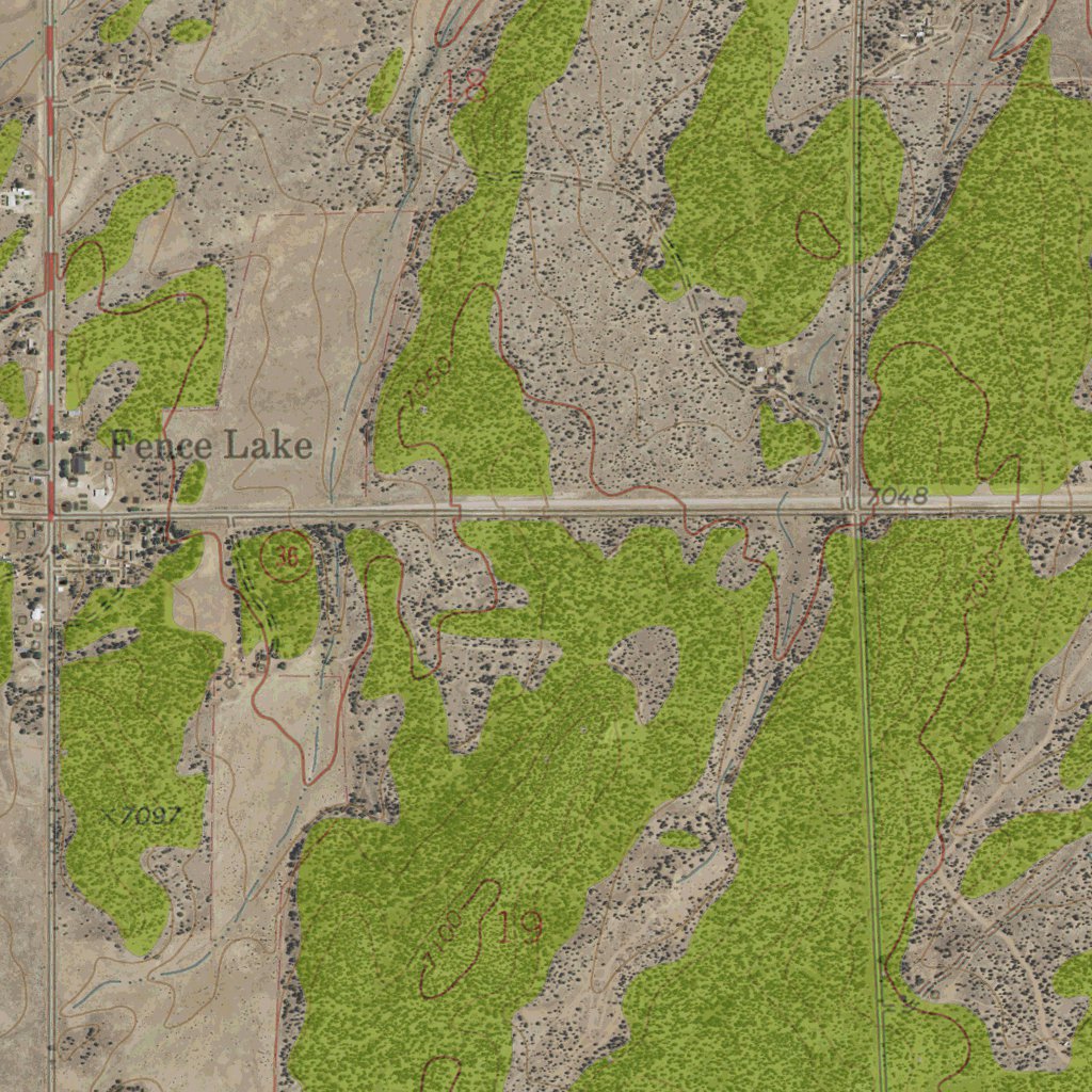 NM-FENCE LAKE: GeoChange 1971-2014 Map by Western Michigan University ...