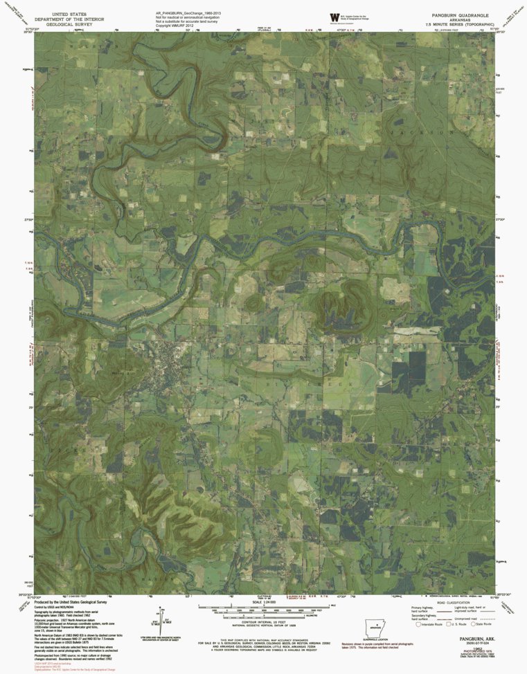AR-PANGBURN: GeoChange 1960-2013 Map by Western Michigan University ...