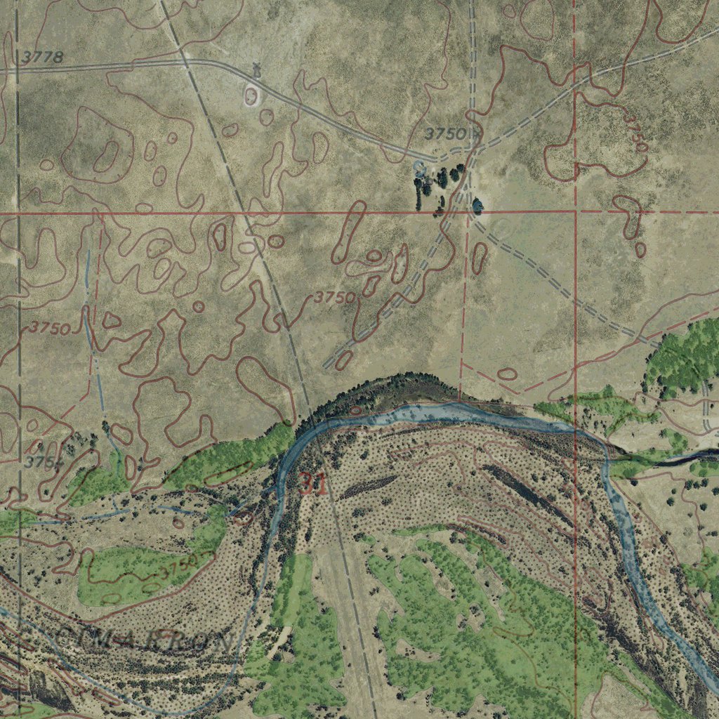 OK-CO-KEYES NE: GeoChange 1970-2013 Map by Western Michigan University ...