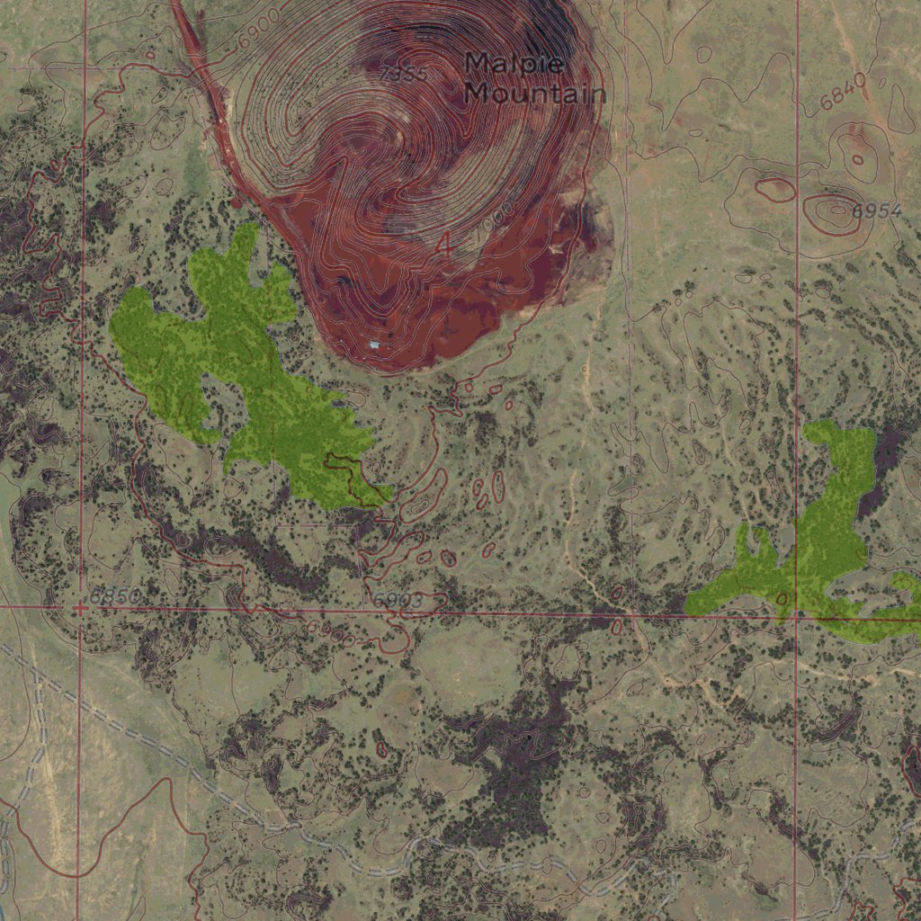 NM-MALPIE MOUNTAIN: GeoChange 1971-2014 Map by Western Michigan ...