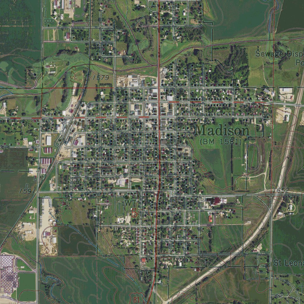 NE-MADISON: GeoChange 1961-2014 Map by Western Michigan University ...