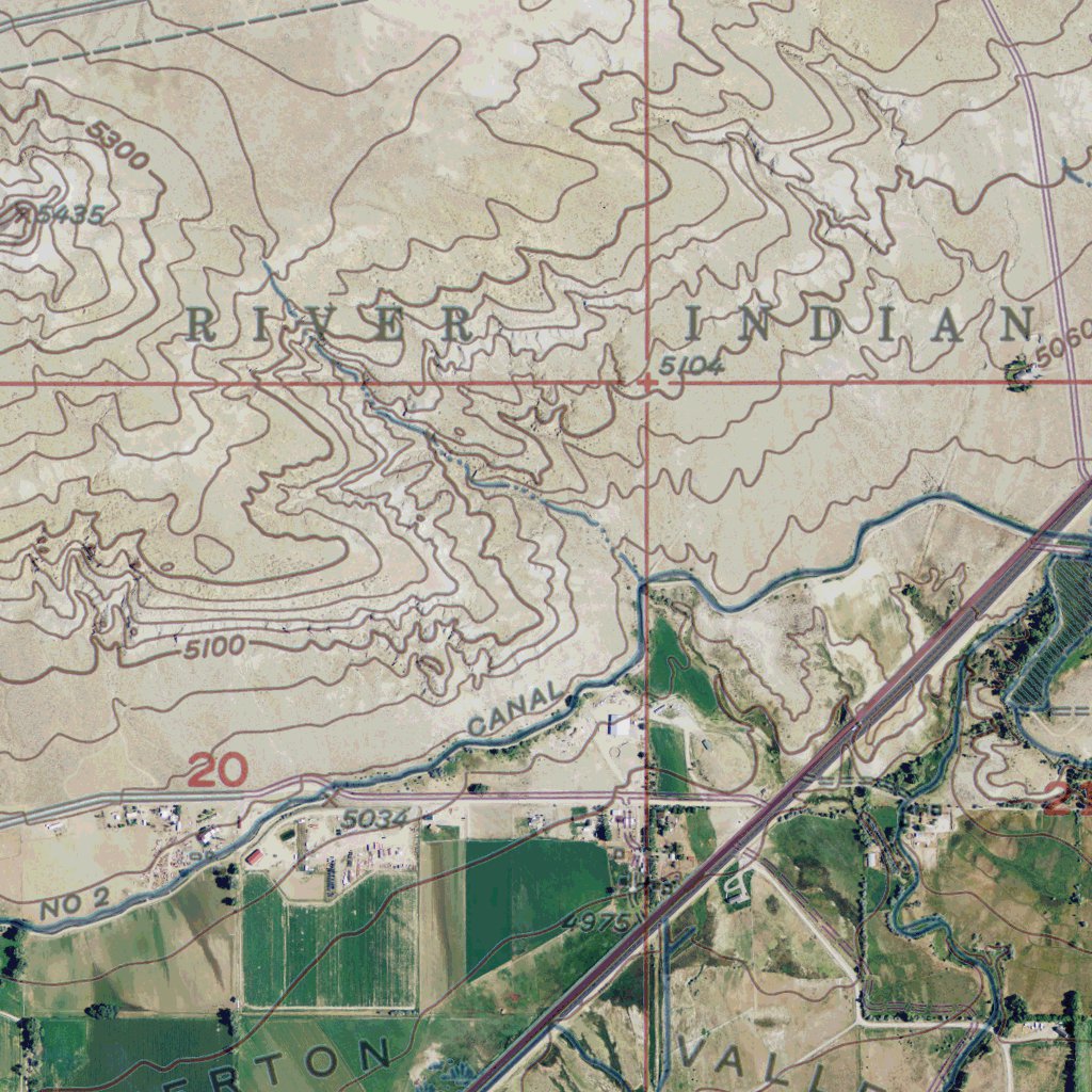 WY-RIVERTON NE: GeoChange 1948-2012 Map by Western Michigan University ...
