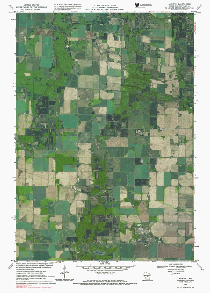 WI-ALMOND: GeoChange 1969-2013 Map by Western Michigan University ...