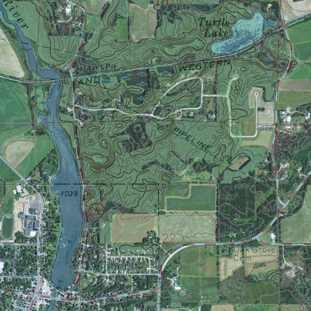 WI-AMHERST: GeoChange 1969-2013 Map by Western Michigan University ...