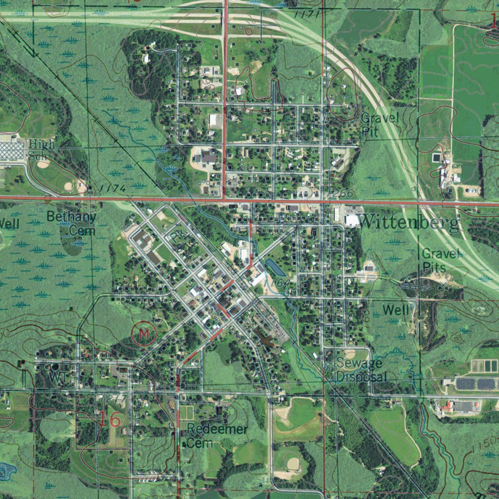 WI-WITTENBERG: GeoChange 1963-2013 Map by Western Michigan University ...