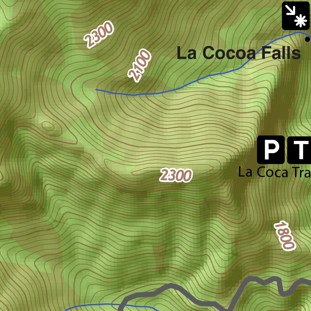 EL Yunque National Forest - NPS Map - Hike Puerto Rico - Bike Puerto ...