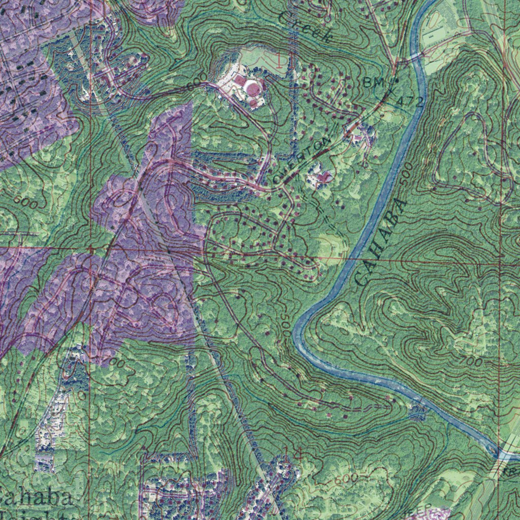 AL-CAHABA HEIGHTS: GeoChange 1957-2013 Map by Western Michigan ...