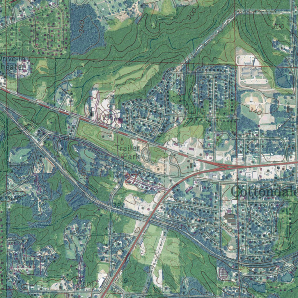 AL-COTTONDALE: GeoChange 1966-2013 Map by Western Michigan University ...