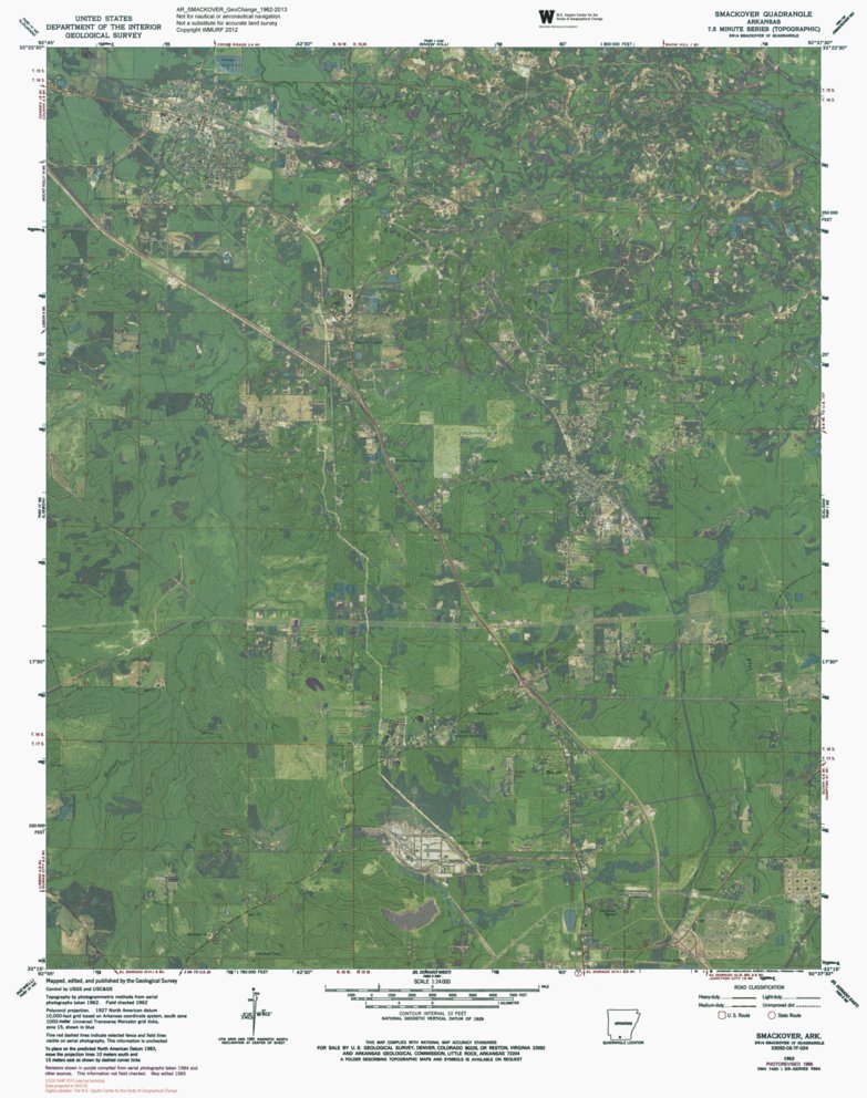 AR-SMACKOVER: GeoChange 1962-2013 Map by Western Michigan University ...