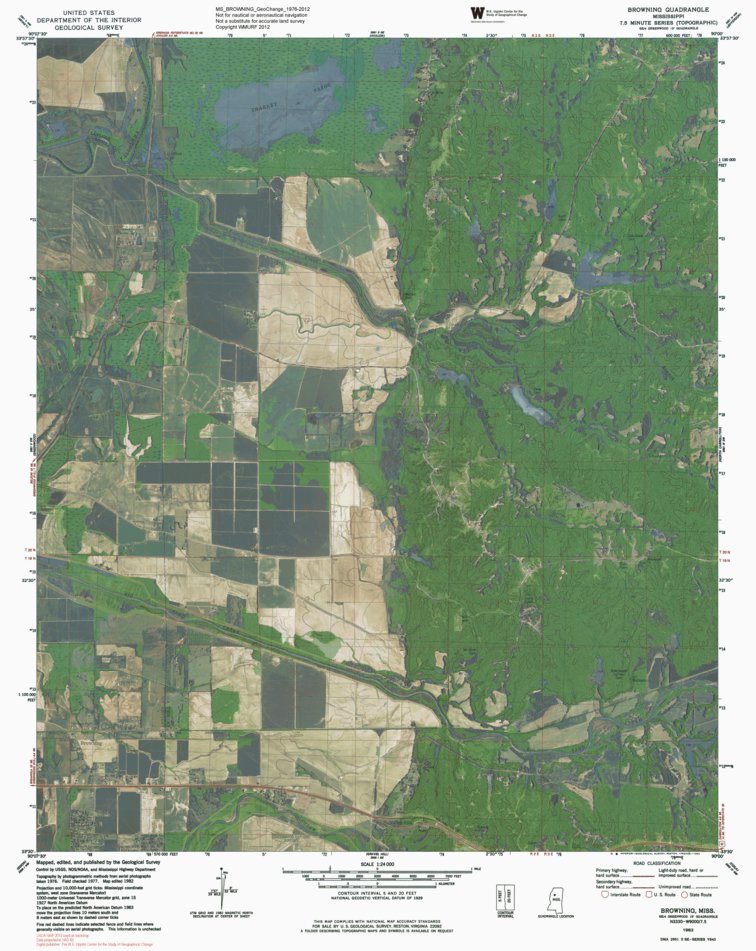 MS-BROWNING: GeoChange 1976-2012 Map by Western Michigan University ...