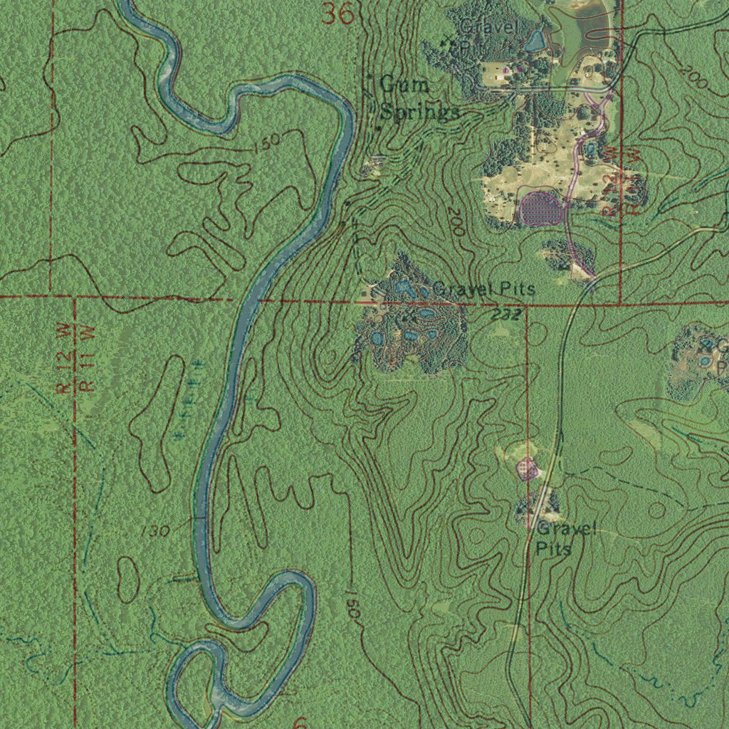 AR-FORDYCE NE: GeoChange 1968-2013 Map by Western Michigan University ...