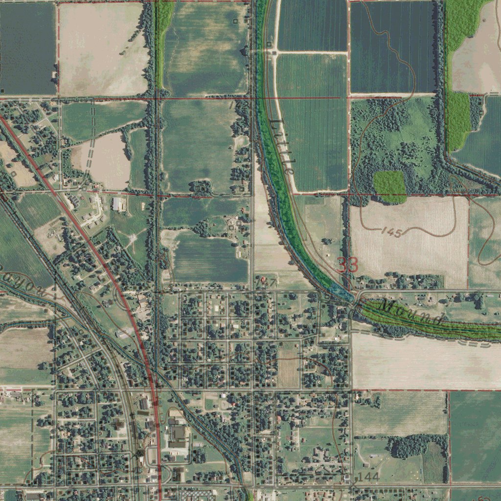 MS-MOUND BAYOU: GeoChange 1964-2012 Map by Western Michigan University ...