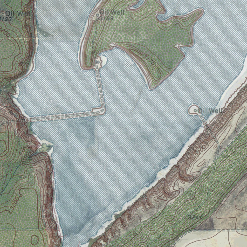 TX-MOUND LAKE: GeoChange 1967-2012 Map by Western Michigan University ...